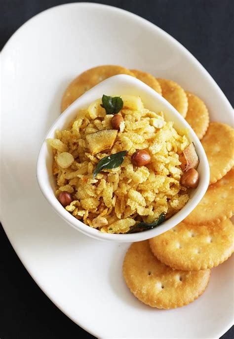 Poha Chivda Recipe Swasthis Recipes Recipe Indian Food Recipes