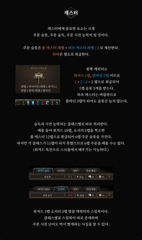 멀티클래스는 간단하게만 정리해 봤음 발더스 게이트 3 마이너 갤러리