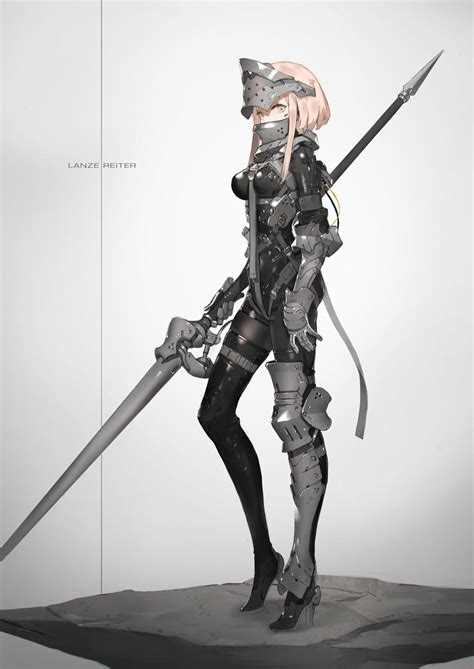 Safebooru 1girl Armor Armored Boots Black Legwear Boots Breasts Full
