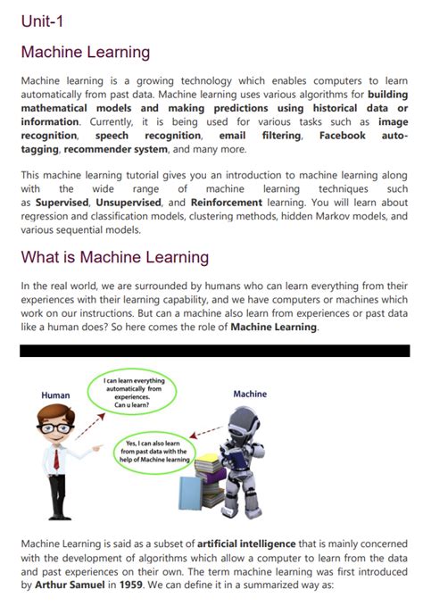 ML Notes For CS And AIML Or DS Babes NoteXchange