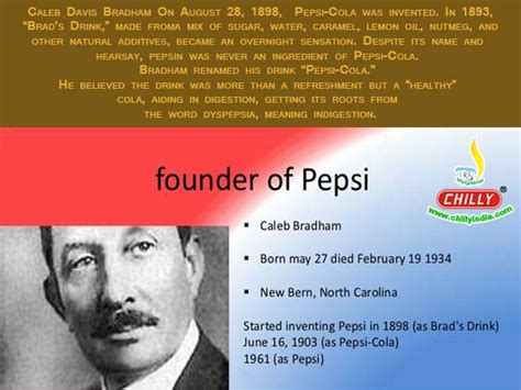 Caleb Davis Bradham On August 28 1898 Pepsi Cola Was Invented