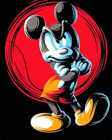 Drippy Mickey Mouse Paint By Numbers My Paint By Numbers