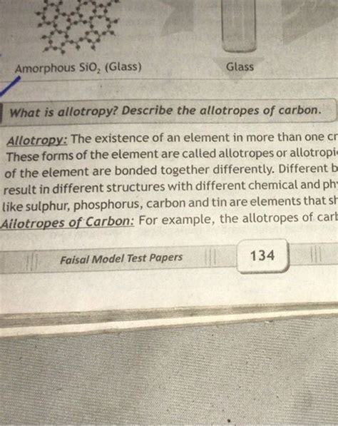 Amorphous Sio2 Glassglasswhat Is Allotropy Describe The Allotropes
