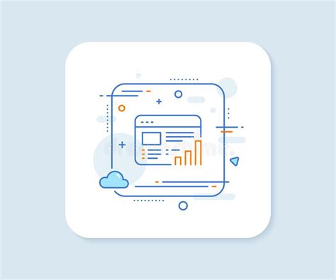 Web Report Line Icon Column Graph Sign Vector Stock Vector Illustration Of Demand Edit
