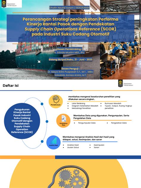 Perancangan Strategi Peningkatan Performa Kinerja Rantai Pasok Dengan Pendekatan Pada Industri