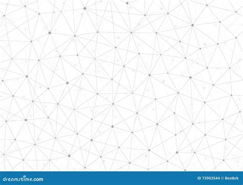 Molecule Dna And Neurons Vector Molecular Structure Connected Lines With Dots Genetic