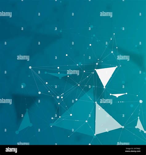 Line And Dots Connect Vector Geometric Abstract Molecular Structure Stock Vector Image And Art