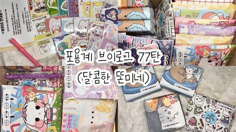 포용 포용계달콤한똔미네 서포터즈포장 브이로그 Vlog 77탄 ️포장용품알고리즘 알고리즘뜨자포용계포용계브이로그 Youtube