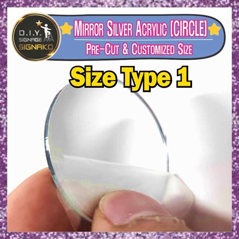 Mirror Silver Circle Round Acrylic Sheet Pre Cut And Customized Size1 Plastic Glass Plexiglass