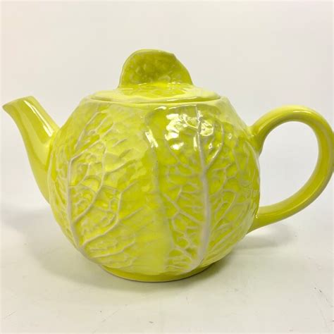 Vintage Secla Portuguese Cabbage Majolica Etsy