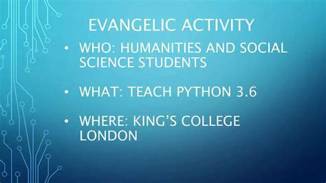 Python And Data Evangelism Ppt