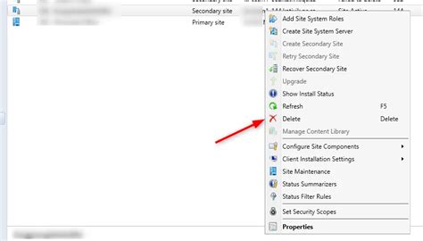 How To Uninstall Or Remove Sccm Secondary Site