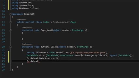 como leer un json con asp y c youtube