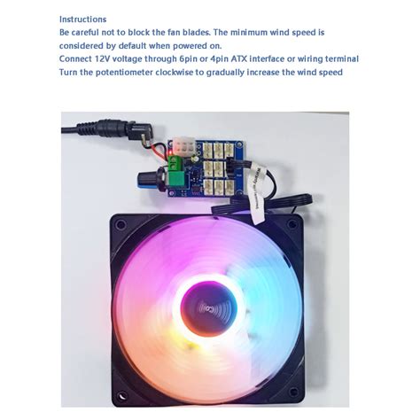 Multi Channel Fan Motor Speed Controller PWM Speed Governor V A For PC Computer Chassis Fan