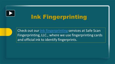 Ppt Ink Fingerprinting Powerpoint Presentation Free To Download Id F Odu Z