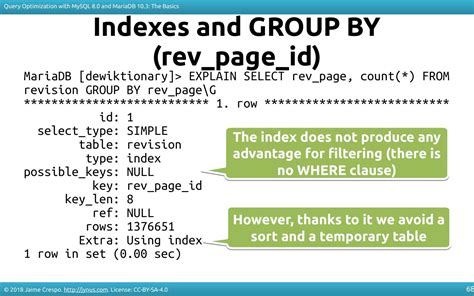 query optimization with mysql 8 0 and mariadb 10 3 the basics