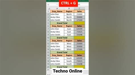 Shorts Advance Excel Trick In Hindi L Autosum Function In Excel Technoonline Excelshorts