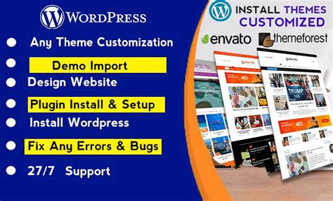 install and customize themeforest wordpress theme envato elements