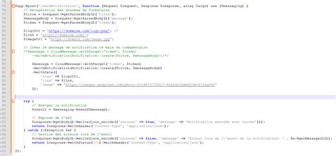 Php Slim Framework Firebase Push Notification Stack Overflow