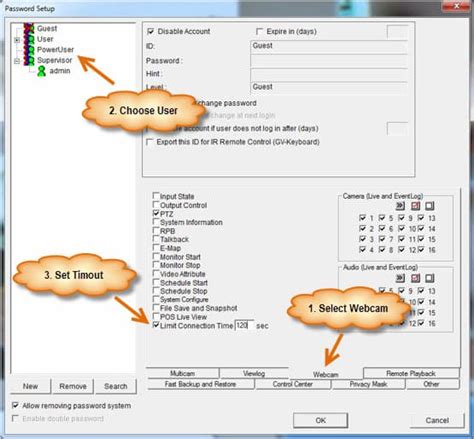 How To Setup Remote Access Time Limits On Geovision Webcam Server