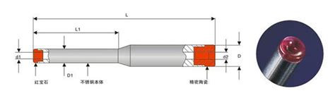 Ruby Tipped Coil Winding Nozzle Wire Winder Guide Tubes Stainless Steel