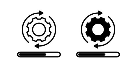 Loading Process Icon For Mobile Concept And Web Design Illustration