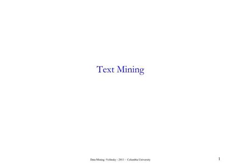 PPT Text Mining PowerPoint Presentation Free Download ID