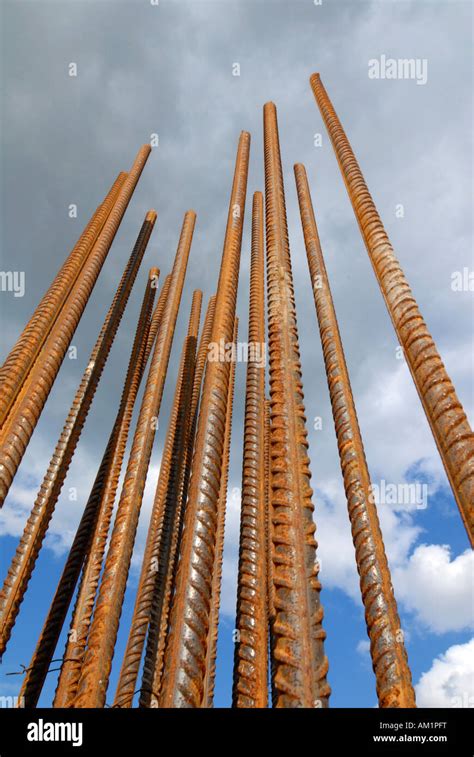 Rusty Rebar Stock Photo Alamy