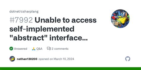 Unable To Access Self Implemented Abstract Interface Members