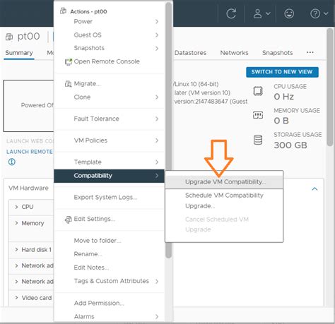 Vmware Esxi — обновление версии Vm Internet
