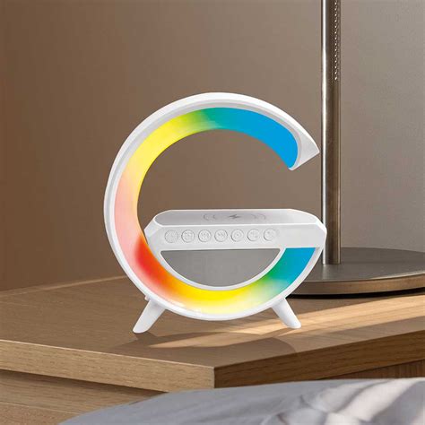 Light Up Wireless Alarm Clock Speaker Red5 Red5 Tech The Source