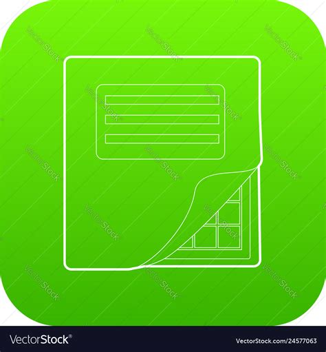 Folder With Table Excel Icon Green Royalty Free Vector Image