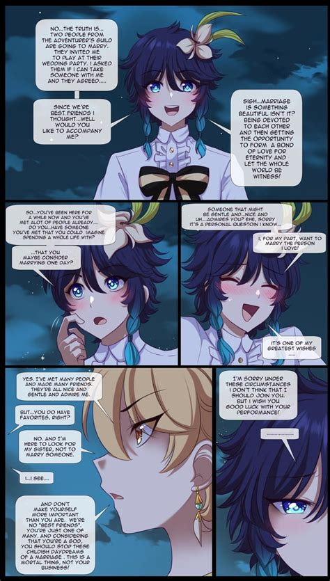 Aether And Venti Finally Married Oc Art Comic Hope You Like It R Genshingays