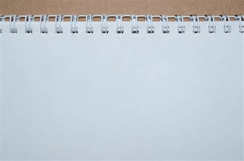 Premium Photo Notebook Binding With White Blank Sheet