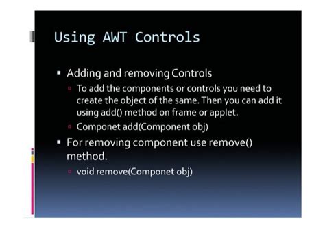 introduction to abstract window toolkit and swing