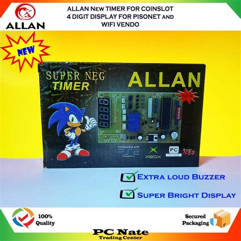 Allan New Timer For Coinslot 4 Digit Display For Pisonet And Wifi Vendo