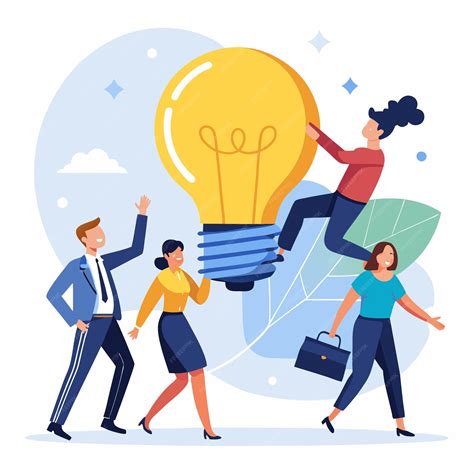 Teamwork Innovation Ideas For Success With Collaboration Premium Ai Generated Vector
