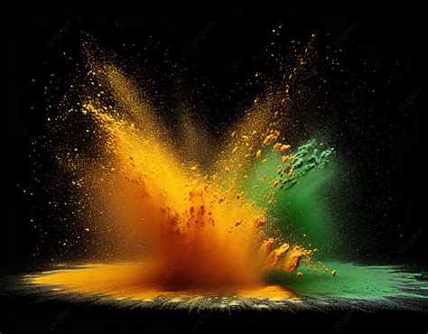 주황색과 노란색 가루가 서로 튀는 모습 가루 단순한 운동 배경 일러스트 및 사진 무료 다운로드 Pngtree