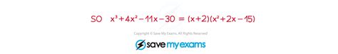 Solving Cubic Equations Cambridge O Level Additional Maths Revision Notes 2025