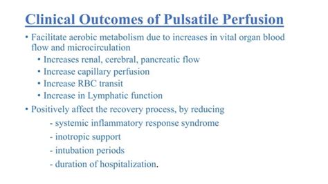 Pulsatile Vs Non Pulsatile Perfusion