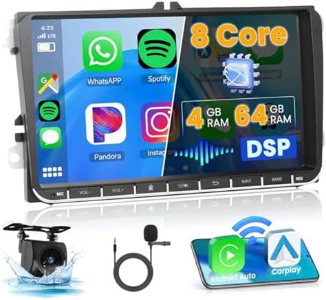 464g Sixwin Android 13 Radio Coche Para Vw Golf 5 Golf 6 Skoda Polo Passat Tiguan Touran Con