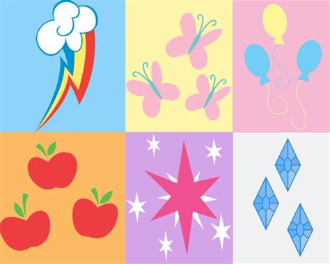 Май литл пони карта знаков отличия 1 часть