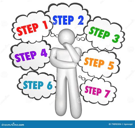5 Steps Process Diagram Cartoon Vector 79939113