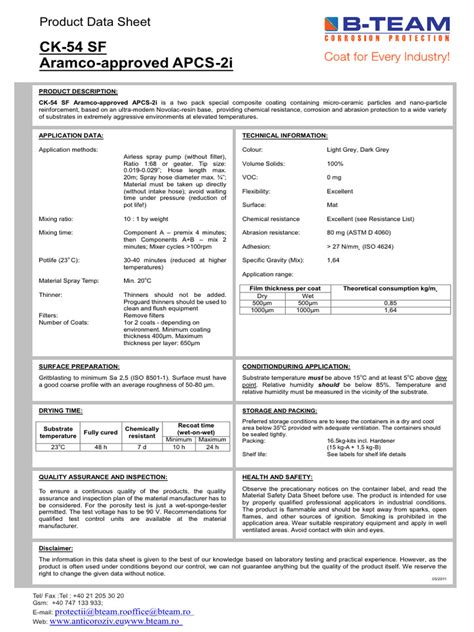Ck 54 Sf Aramco Apcs Polymer Pdf Filtration Shelf Life