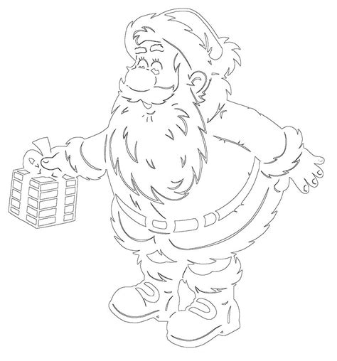 Трафареты дед мороз с ведром на окно 17 фото