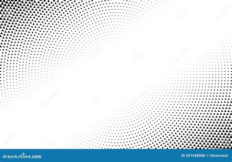 Triangles Halftone Vector Illustration Triangle Geometric Background Texture And Pattern Stock
