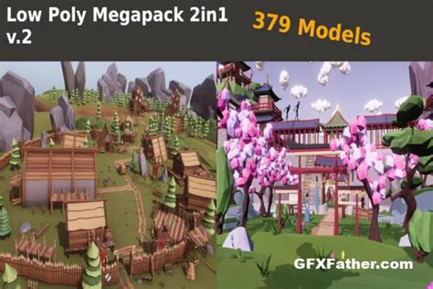 Unity Asset Low Poly Megapack 2in1 V2 V1 0 Gfxfather