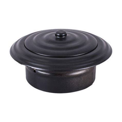 Розетка за комин Черна Ф130 Balkanenergy Bg