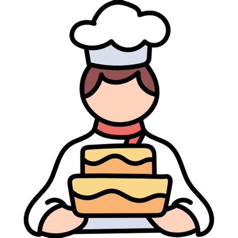 Baker Hand Drawn Color Icon