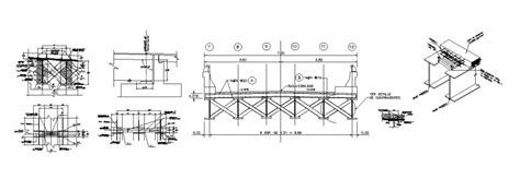 Bridge Structure Detail 2d View Cad Construction Block Layout Autocad File Artofit